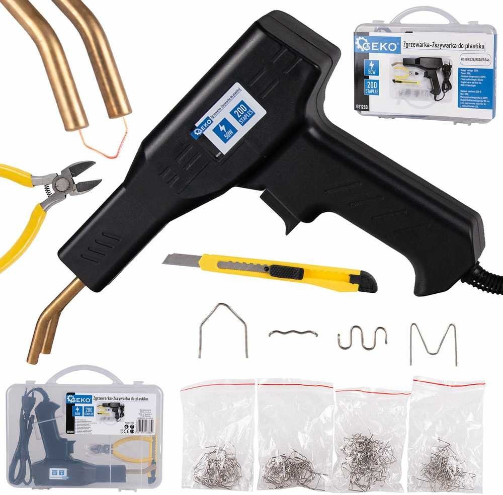 PLASTIC WELDING MACHINE 50W + GEKO STAPLES G81280 buy in the online ...
